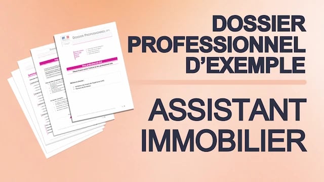 Dossier professionnel Assistant immobilier