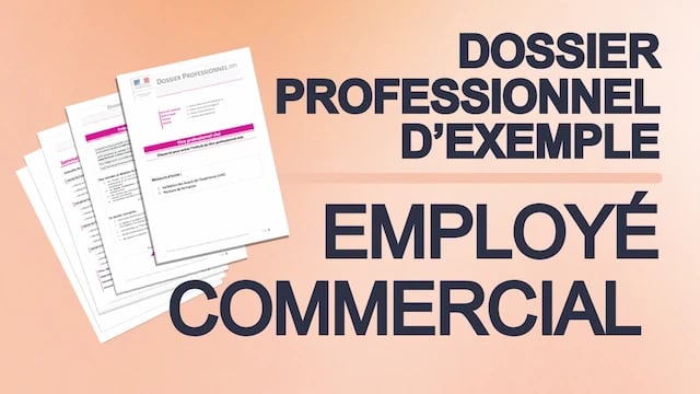 Dossier professionnel Employé commercial